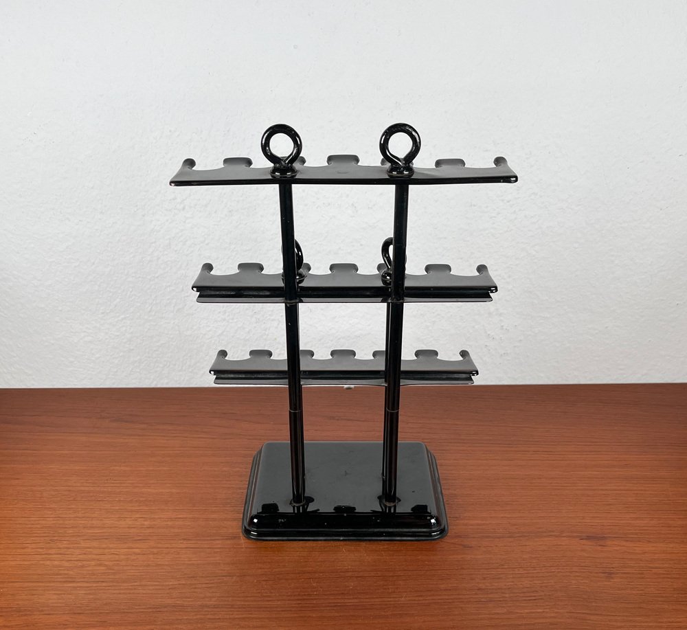 Mid-Century German Metal Office Rubber Stamp Holder and 3 Stamps, 1960s ...