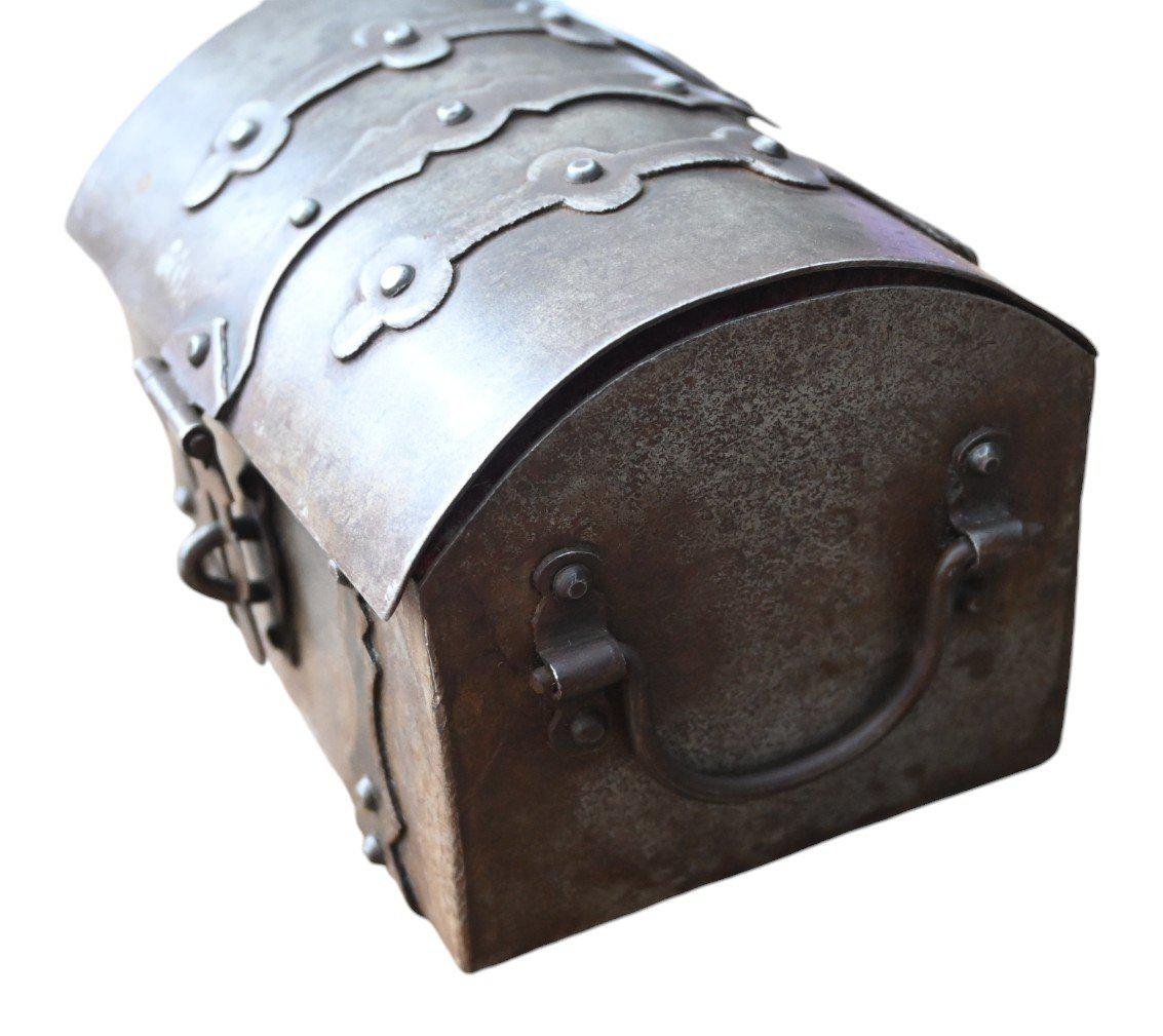 Wrought Iron Chest or Messenger Box for sale at Pamono
