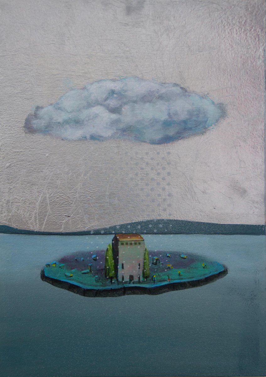 Gozo, Island Scene, 2024, Mixed Media for sale at Pamono