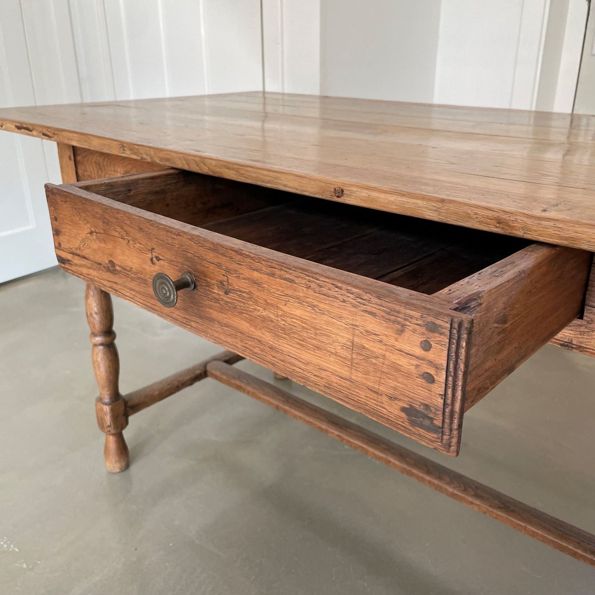 Antique Wooden Farmhouse Table for sale at Pamono