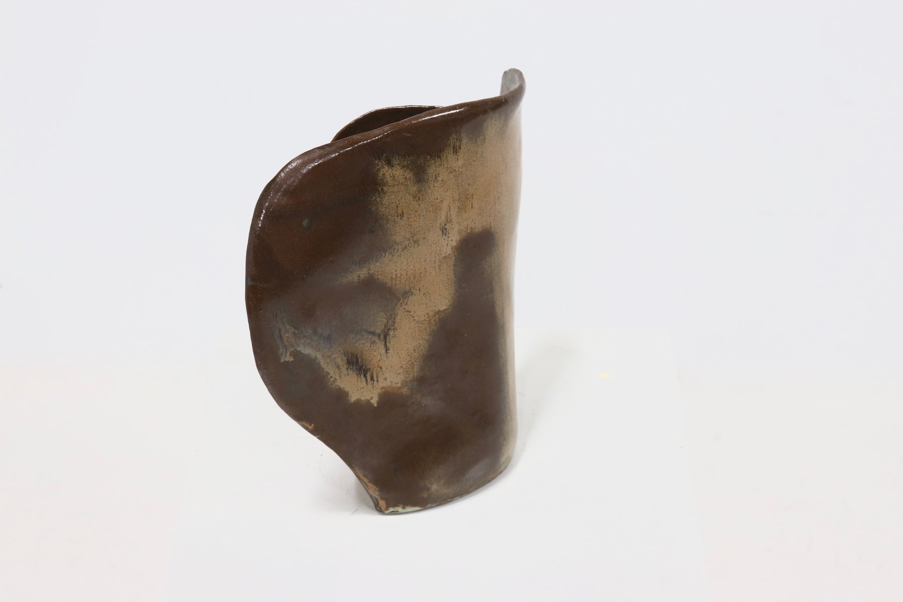 Glasierte Free Form Studio Vase aus Keramik, 1960er bei Pamono kaufen