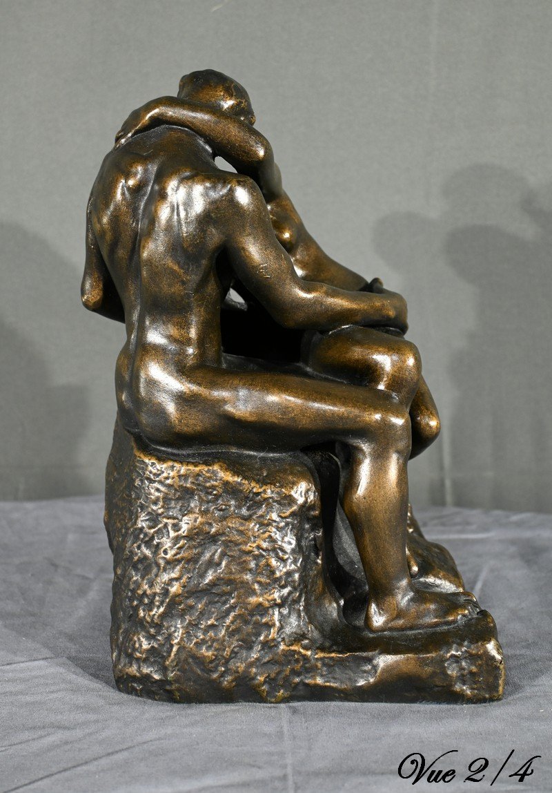 The Kiss Resin Sculpture after A.Rodin, Late 20th Century for sale at ...