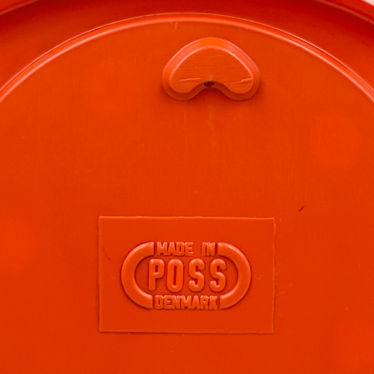 Space Age Orange Wall Mirror with Hippo Shape from Poss Denmark, 1960s ...