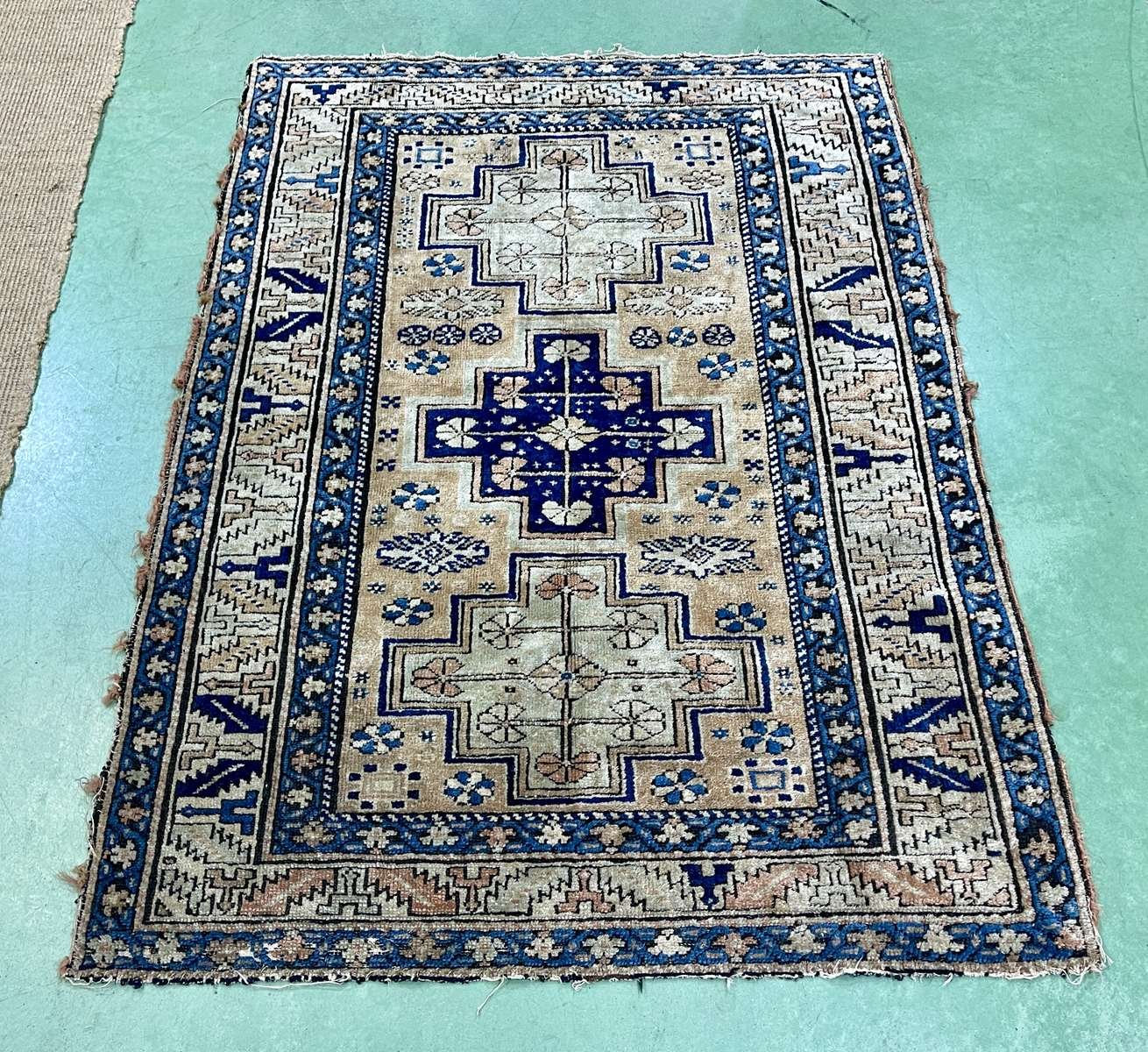 Middle Eastern Handmade Wool Rug for sale at Pamono