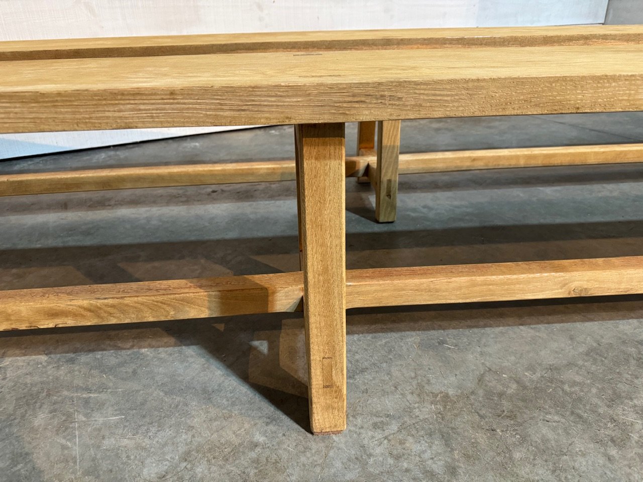 Set of Very Long Oak Dining Benches, 1930 for sale at Pamono