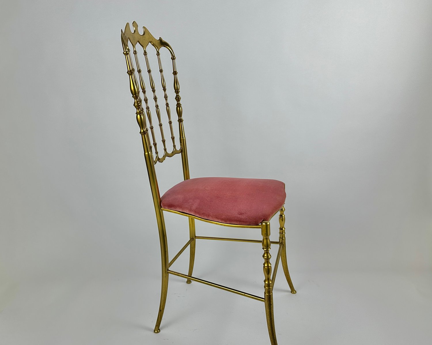 Antique Classical Bronze Chiavari Side Chair, 1920s for sale at Pamono