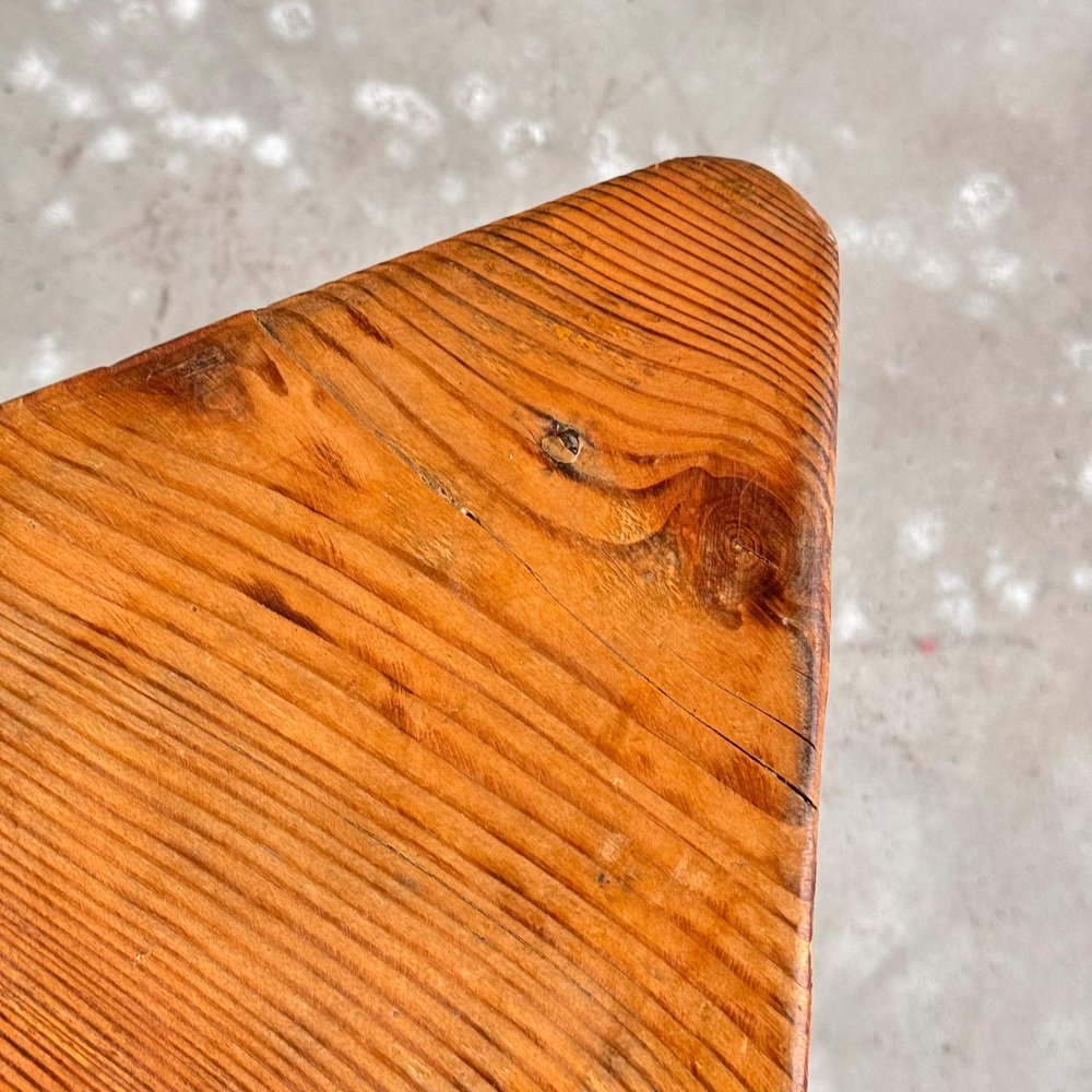 Italian Rustic Triangular/Sculptural Stool, 1940s for sale at Pamono