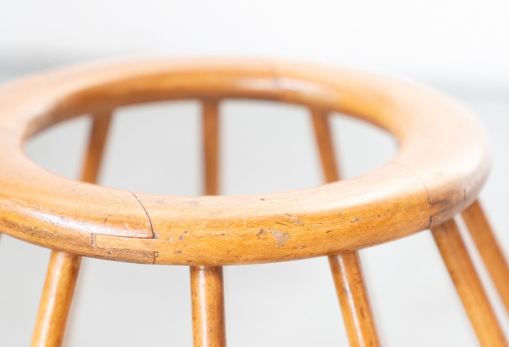 Vintage Beechwood Baby Walker, 1950s for sale at Pamono