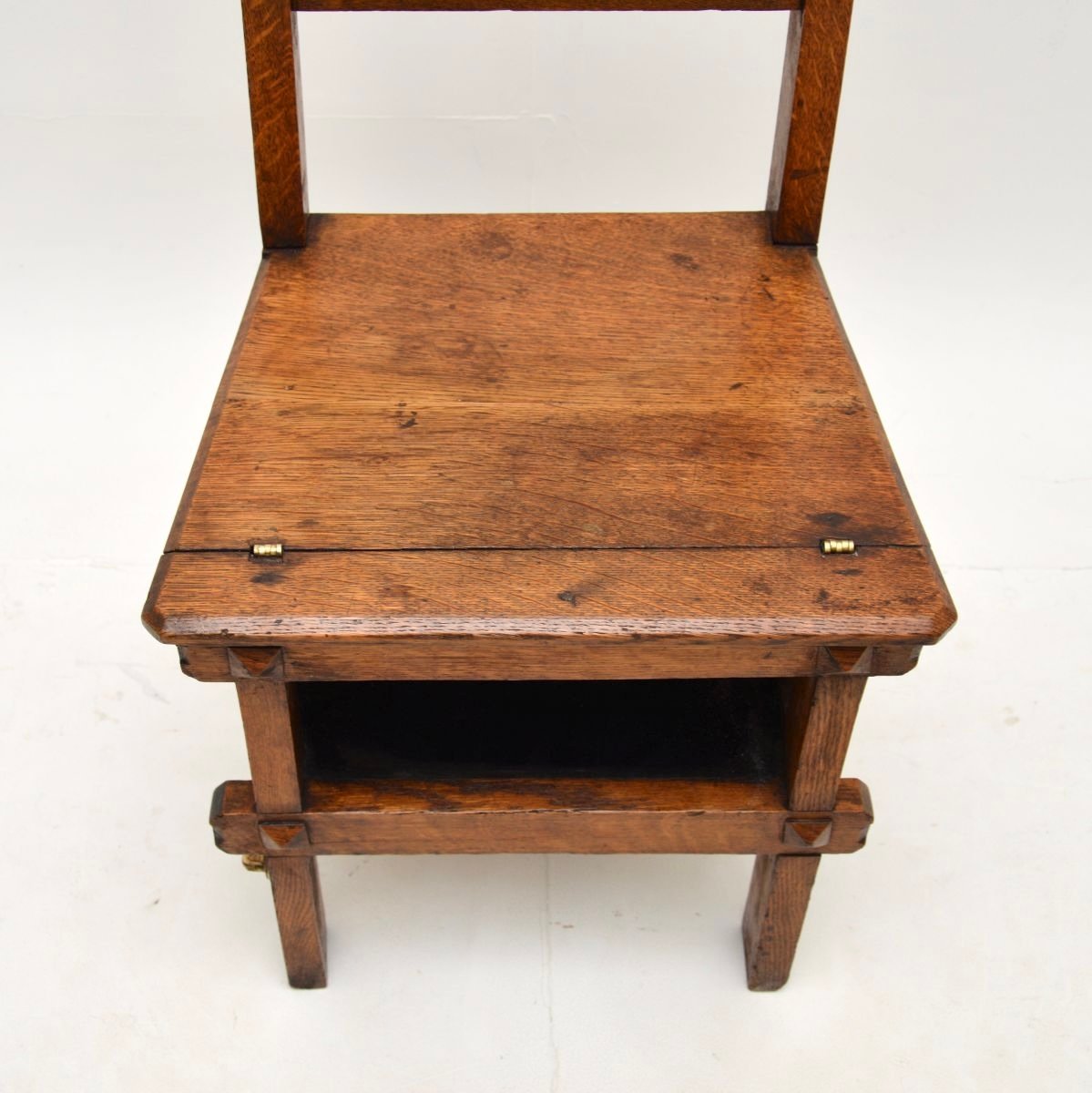 Victorian Oak Metamorphic Chair Library Steps, 1880s for sale at Pamono