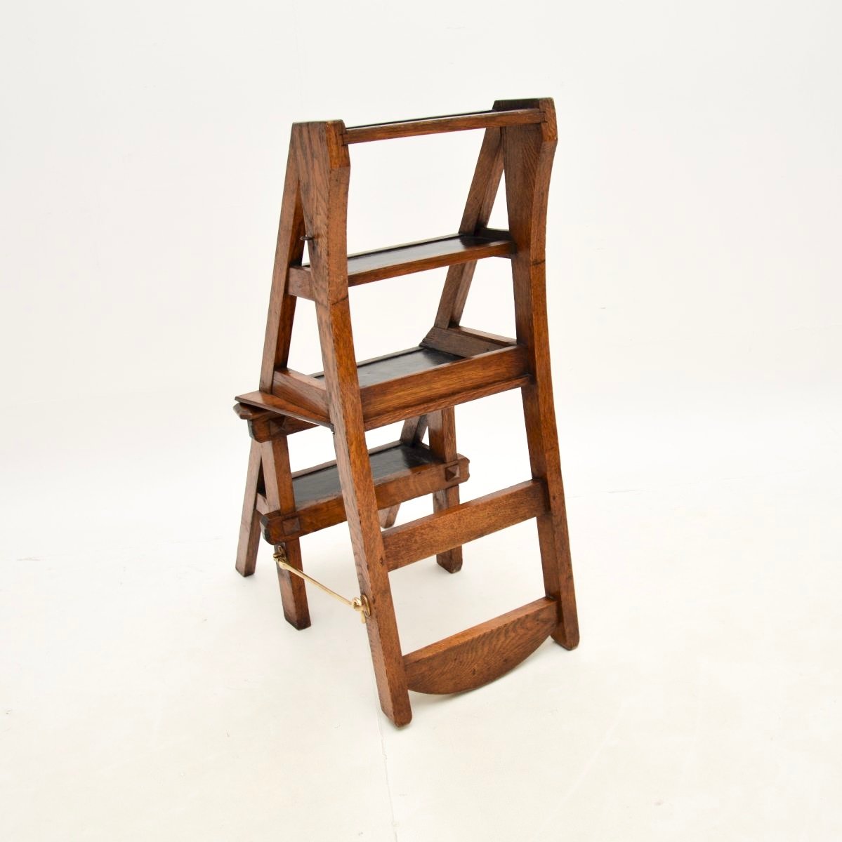 Victorian Oak Metamorphic Chair Library Steps, 1880s for sale at Pamono