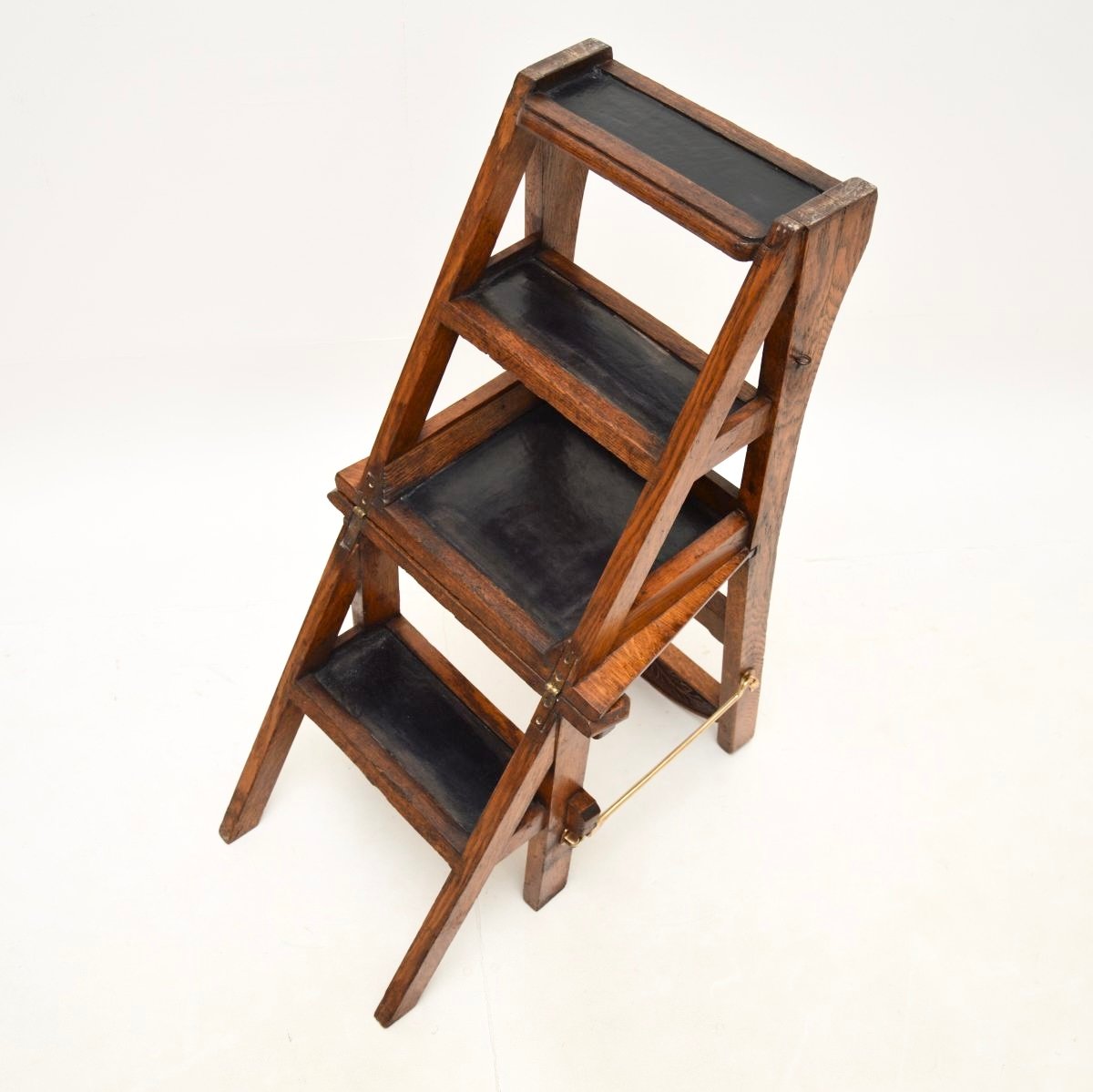 Victorian Oak Metamorphic Chair Library Steps, 1880s for sale at Pamono