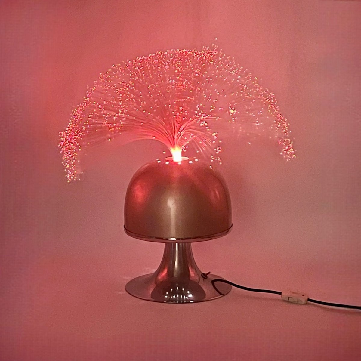 Vintage Metal Ambient Table Light with Rotating Color Disc, 1960s for ...