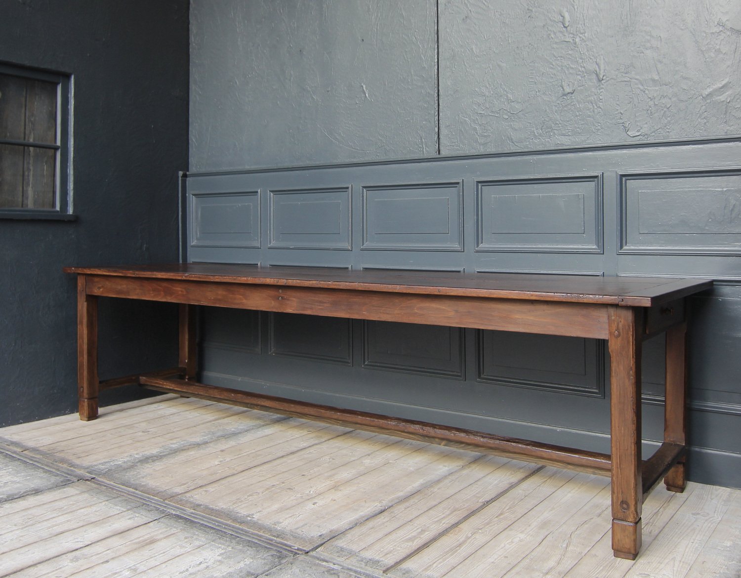 Large French Farm Dining Table, 1890s for sale at Pamono