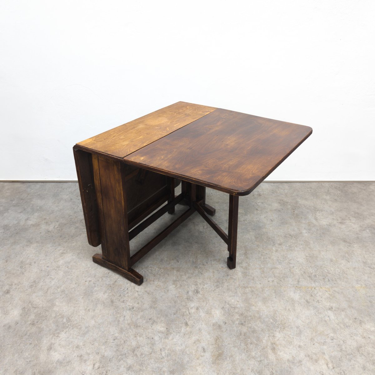 Vintage French Wood Drop Leaf Table, 1930s for sale at Pamono