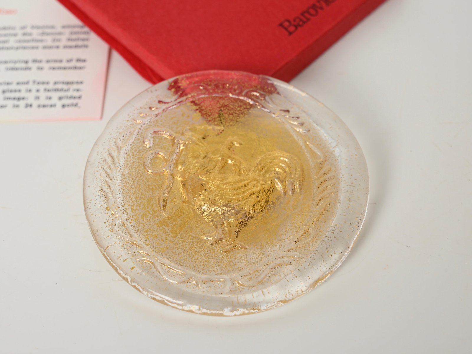 Murano Gold Crystal Glass Paperweight by Barovier & Toso, 1950s for ...