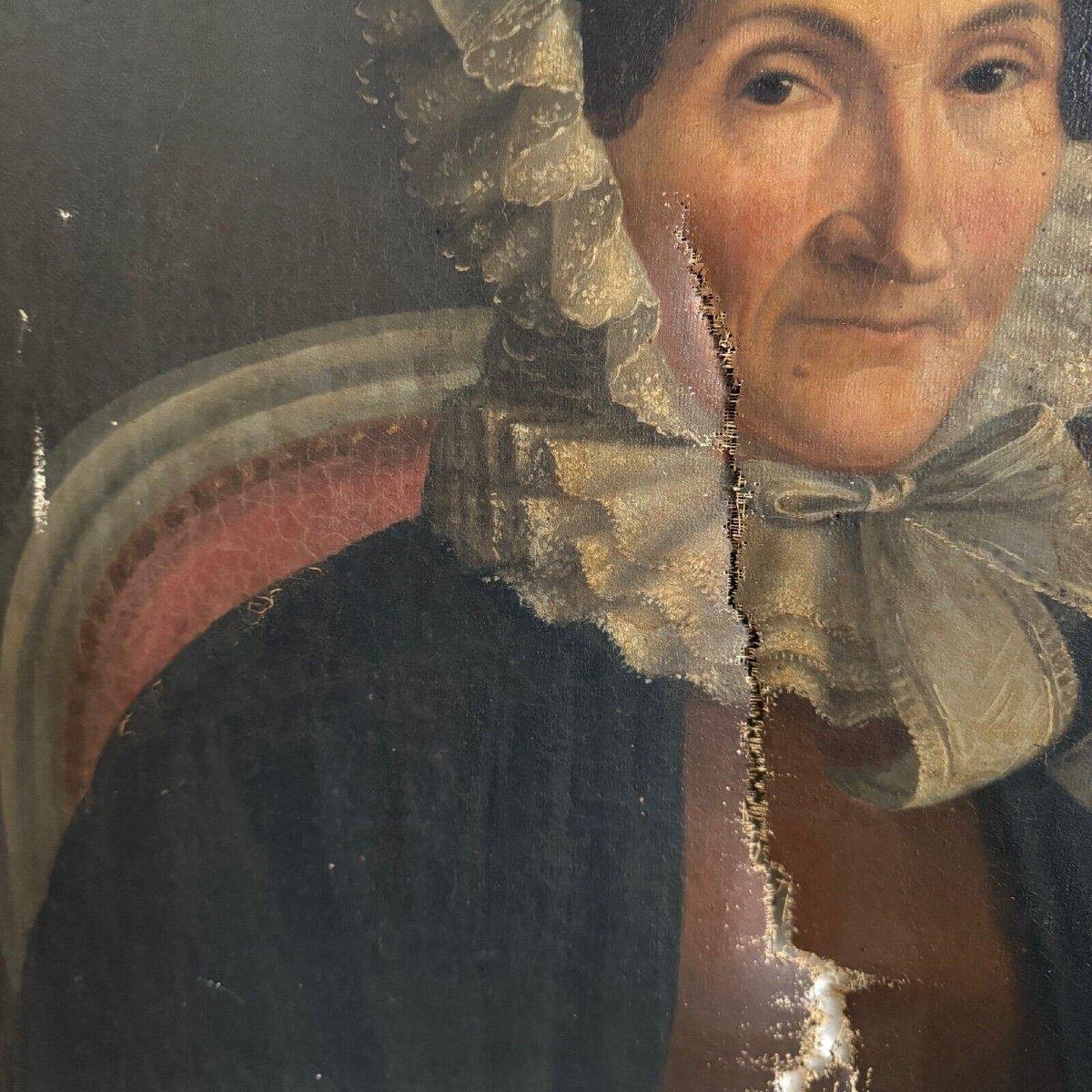 Restoration Period Artist, Portrait of a Woman with a Headdress, Oil on ...