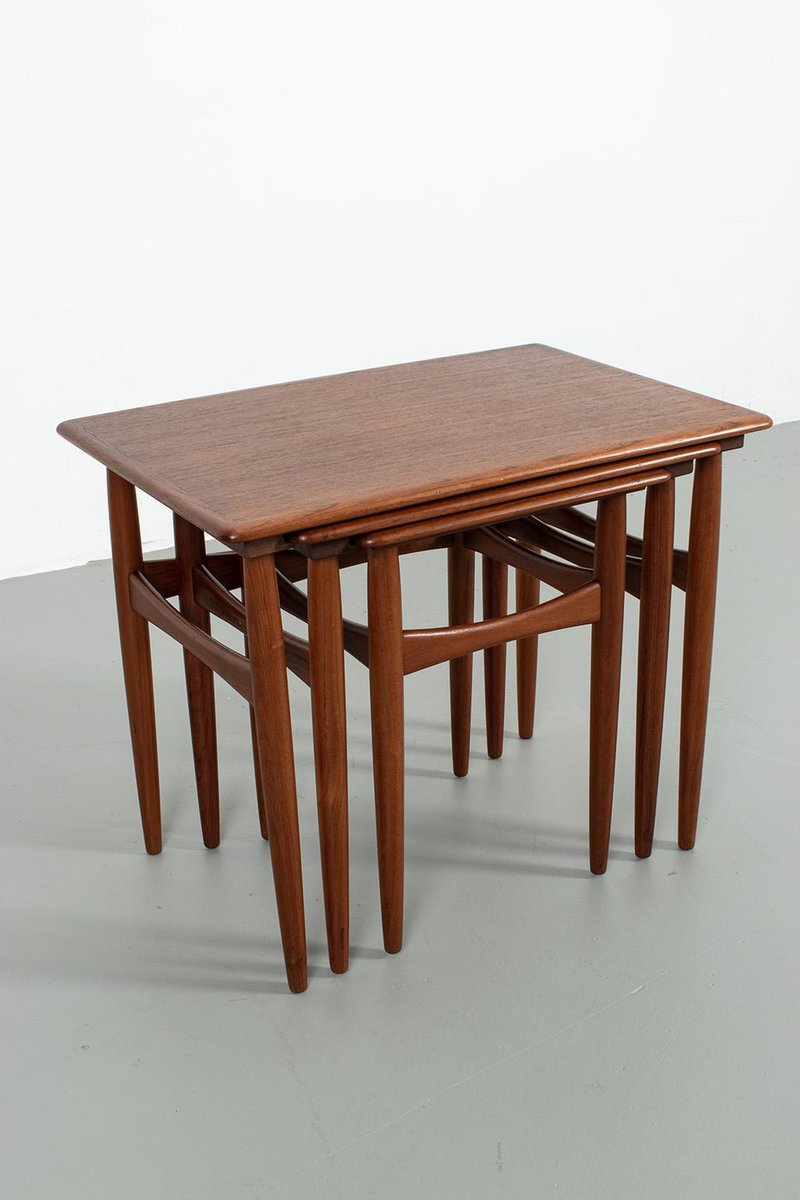 Nestting Tables by Kai Kristiansen for Skovman & Andersen, Set of 3 for ...