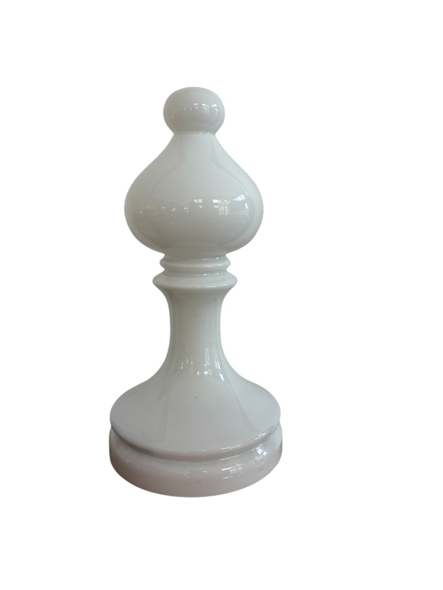 White Bishop Chess Piece Table Lamp by Ivan Jasek, 1970s for sale at Pamono