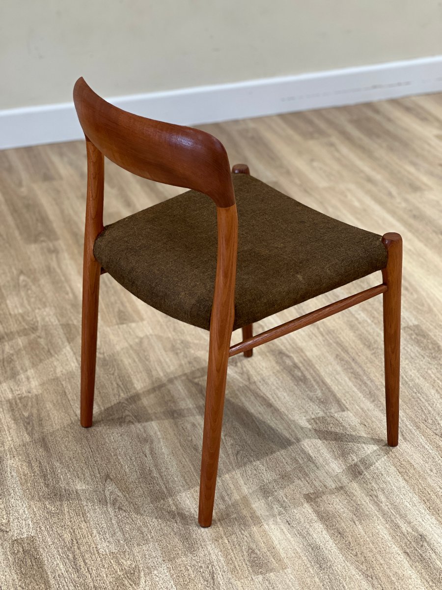 Model 75 Chairs by Niels Otto Møller, 1950s, Set of 10 for sale at Pamono