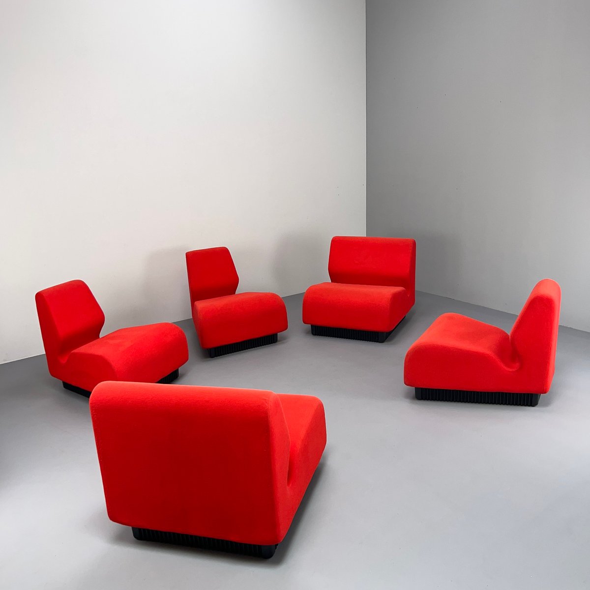 Pop Art Red Sofa by Don Chadwick for Herman Miller, 1990s, Set of 5 for ...