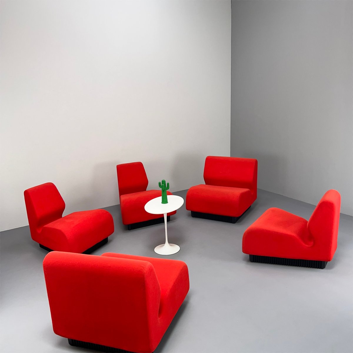 Pop Art Red Sofa by Don Chadwick for Herman Miller, 1990s, Set of 5 for ...