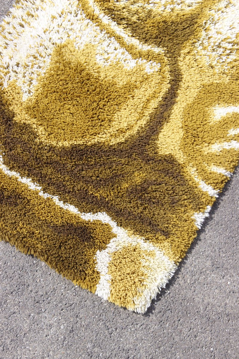 Vintage Shaggy Wool Rug from Junghans, 1970s for sale at Pamono