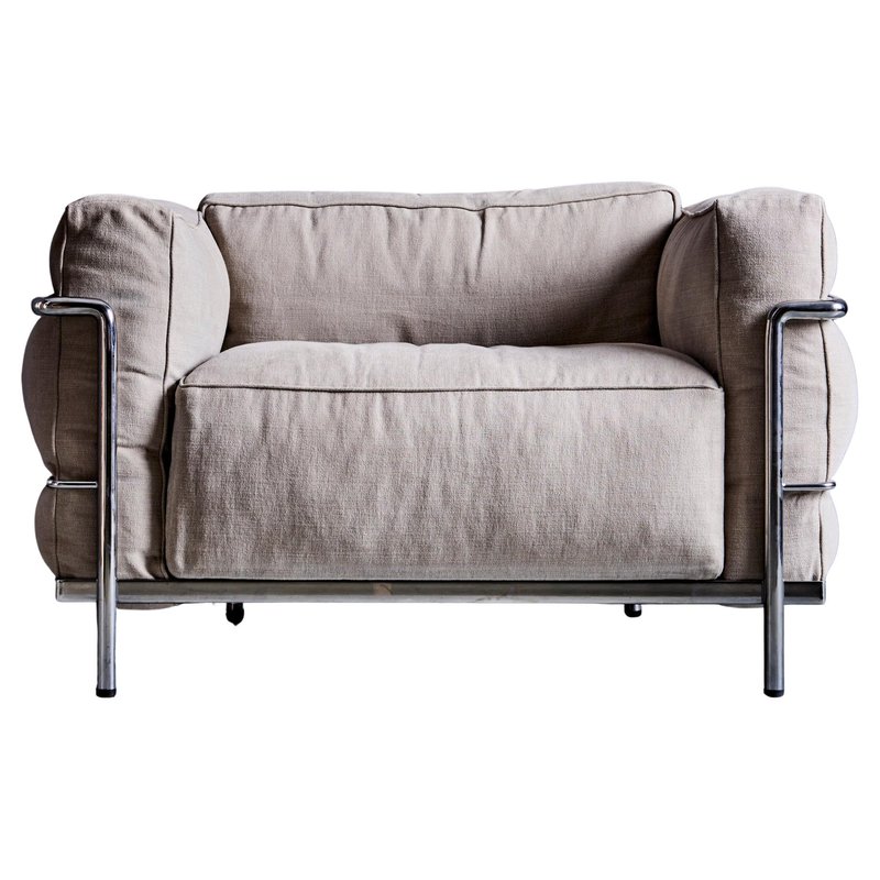 Cassina LC3 Sessel, zugeschrieben von Le Corbusier, Pierre Jeanneret und Charlotte Perriand ...