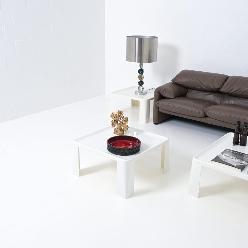 Vintage Amanta Coffee Tables by Mario Bellini for B&B Italia, 1970s ...