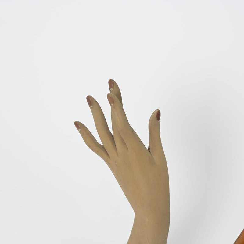 Antique Articulated Wooden Display Hands, 1950s, Set of 7 for sale at ...