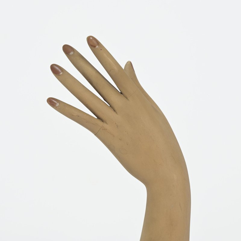 Antique Articulated Wooden Display Hands, 1950s, Set of 7 for sale at ...