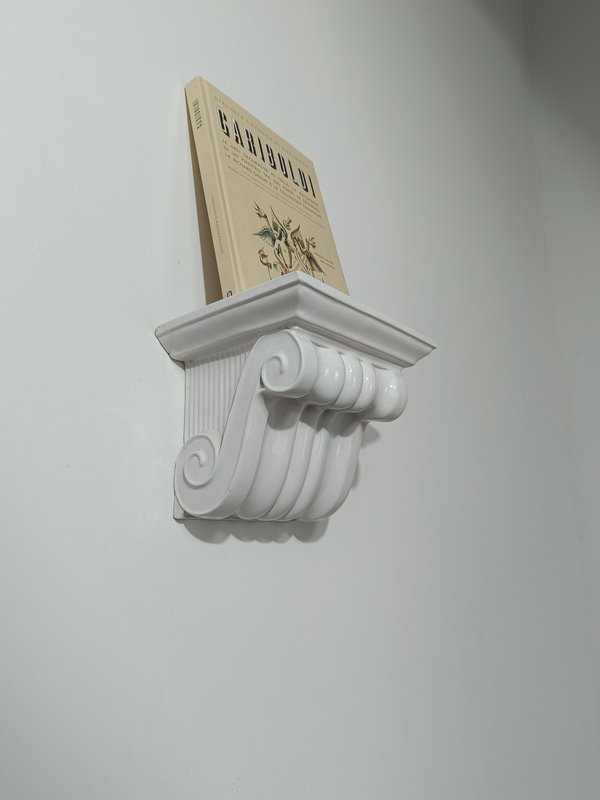 Post-Modern Ceramic Shelf in the shape of a Half Greek Ionic Capital ...