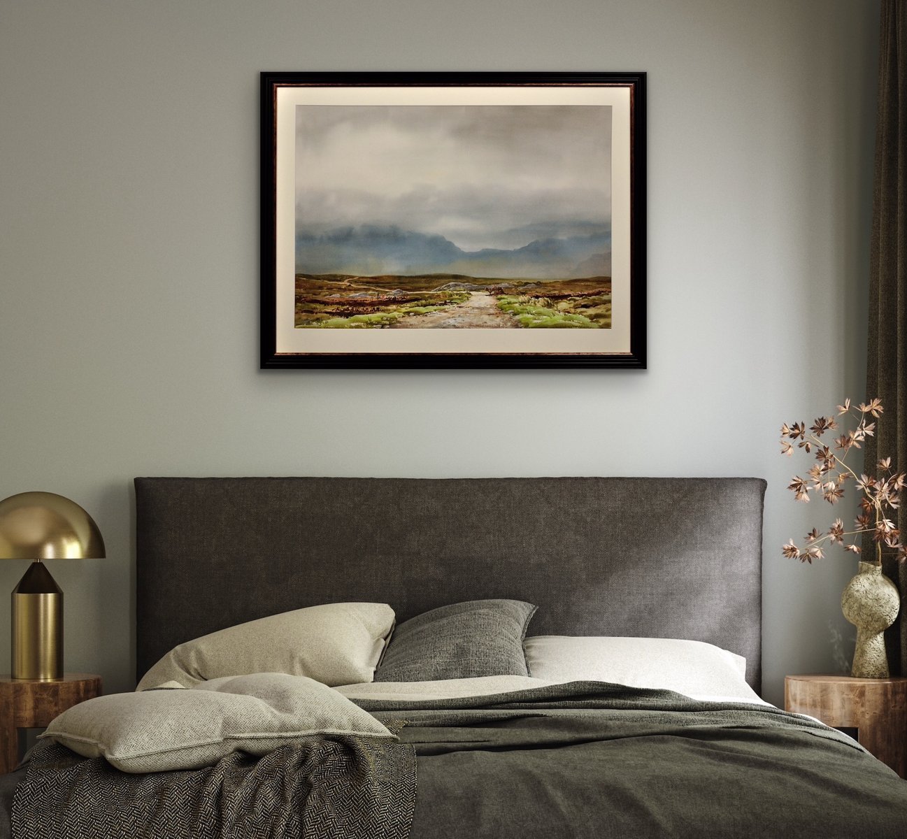 Frank Egginton, The Maamturk Mountains from Recess, Connemara, Ireland ...