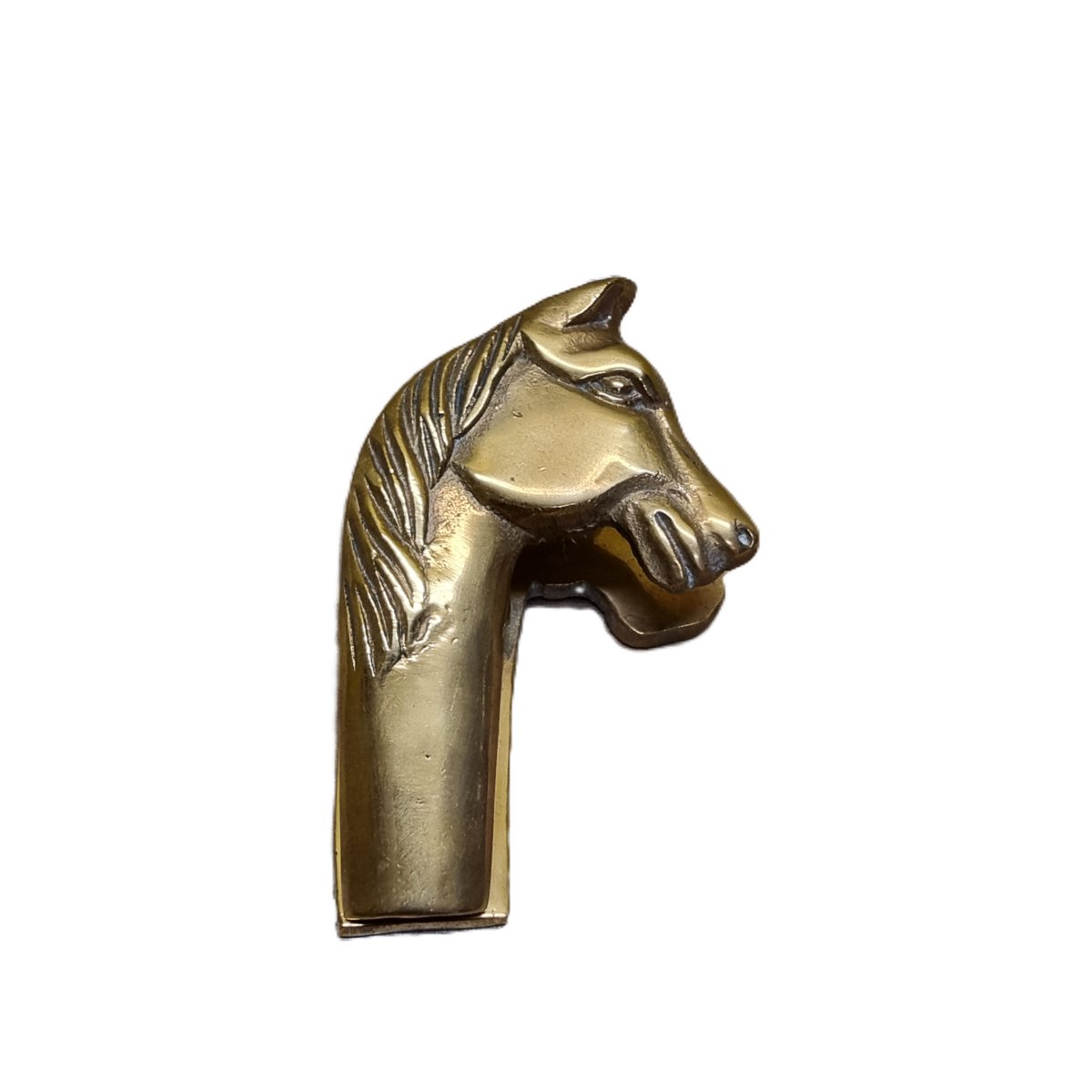 Vintage Brass Paper Clip Horse Head, 1970s for sale at Pamono