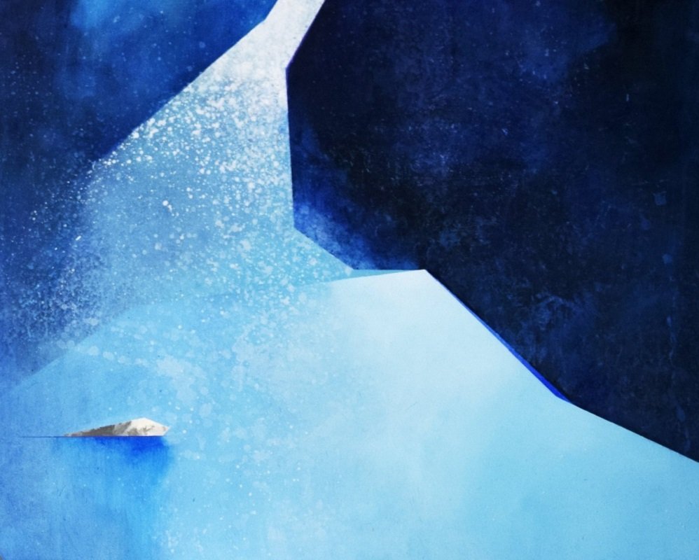 Sergiusz Powalka, Berge, 2024, Acryl auf Leinwand & Acryl bei Pamono kaufen