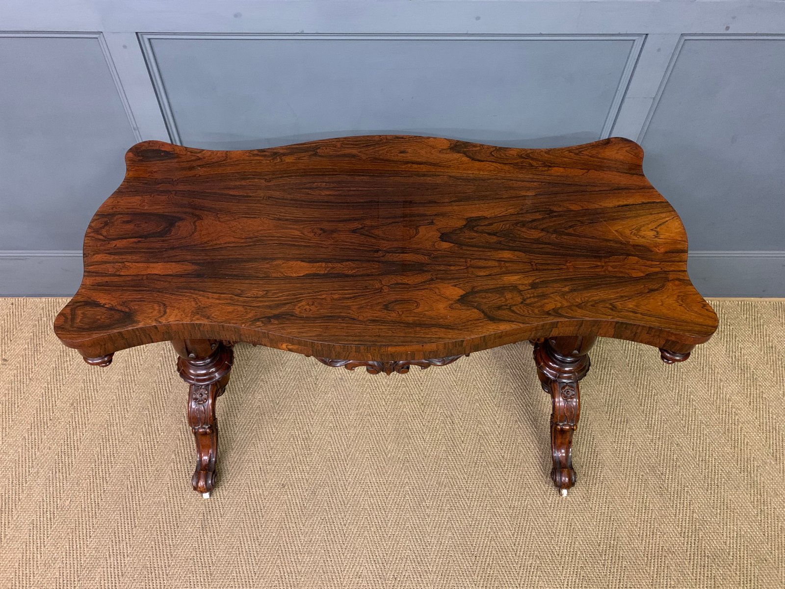 Victorian Rosewood Stretcher Table, 1870 for sale at Pamono