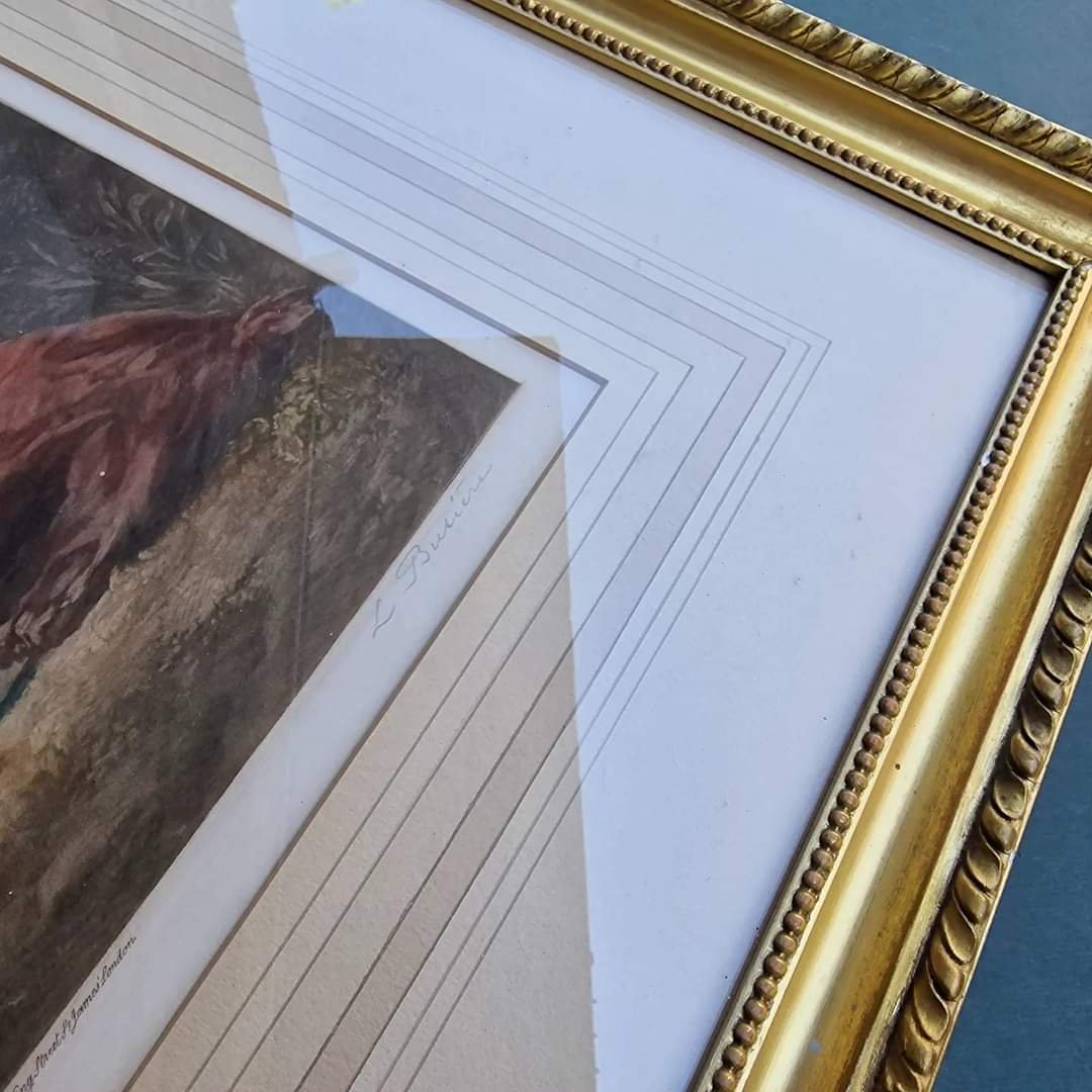 Louis Busiere, Henry Thomson, Summer, 1936, Antiqued Glass & Wood ...