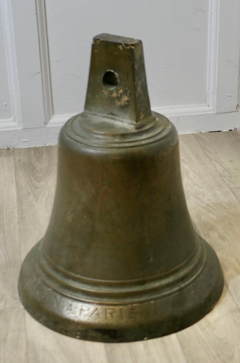 Antique French Bronze Bell by Biron Paris for sale at Pamono