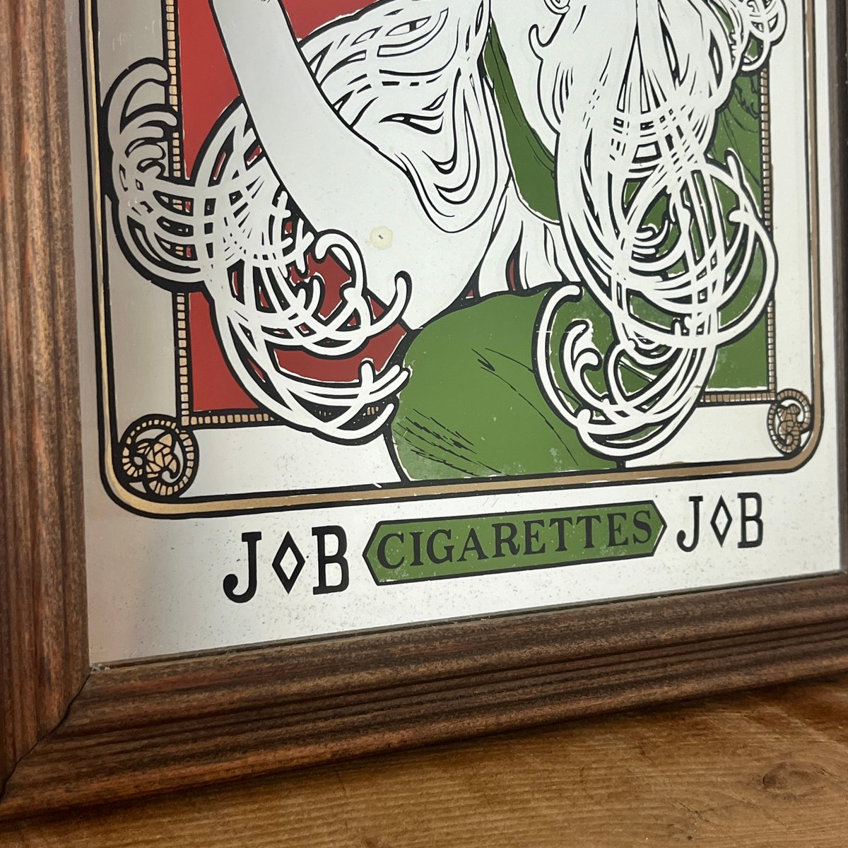 Cigarette Job Miroir Art Nouveau Vintage de Alphonse Mucha en vente sur ...