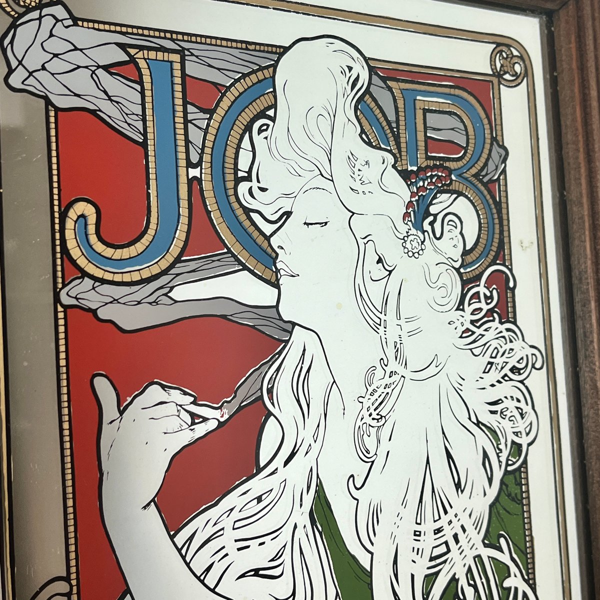 Vintage Art Nouveau Mirror Job Cigarette from Alphonse Mucha for sale ...