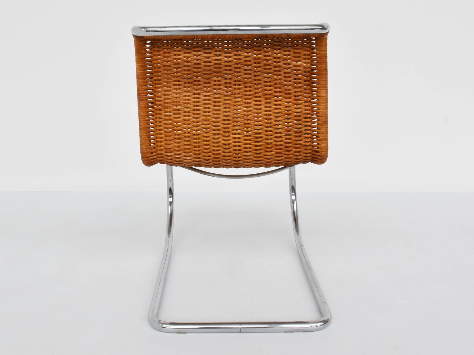 Woven Cane Mod. S 533 L Cantilever Chair by Ludwig Mies Van Der Rohe ...