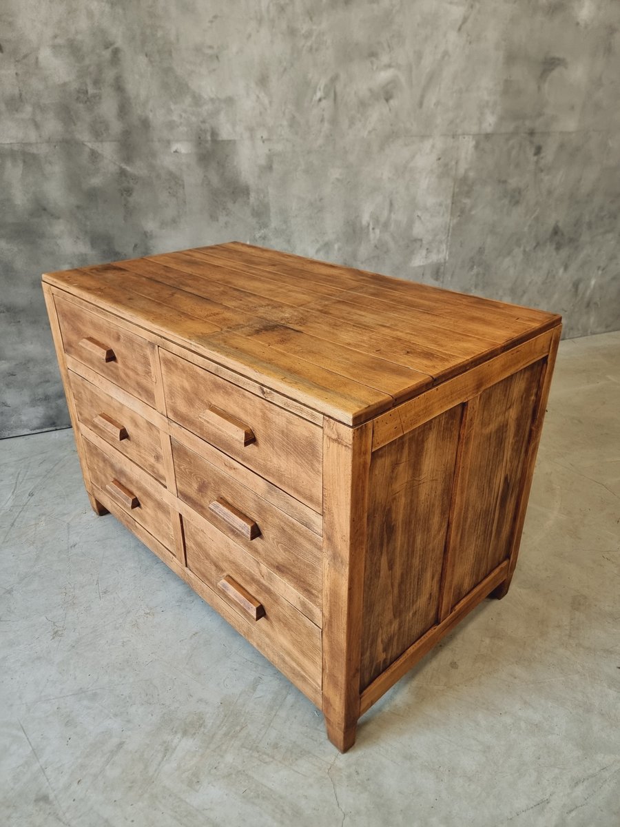 Counter Drawer Unit Work Table Kitchen Island in Beech, 1950s for sale ...