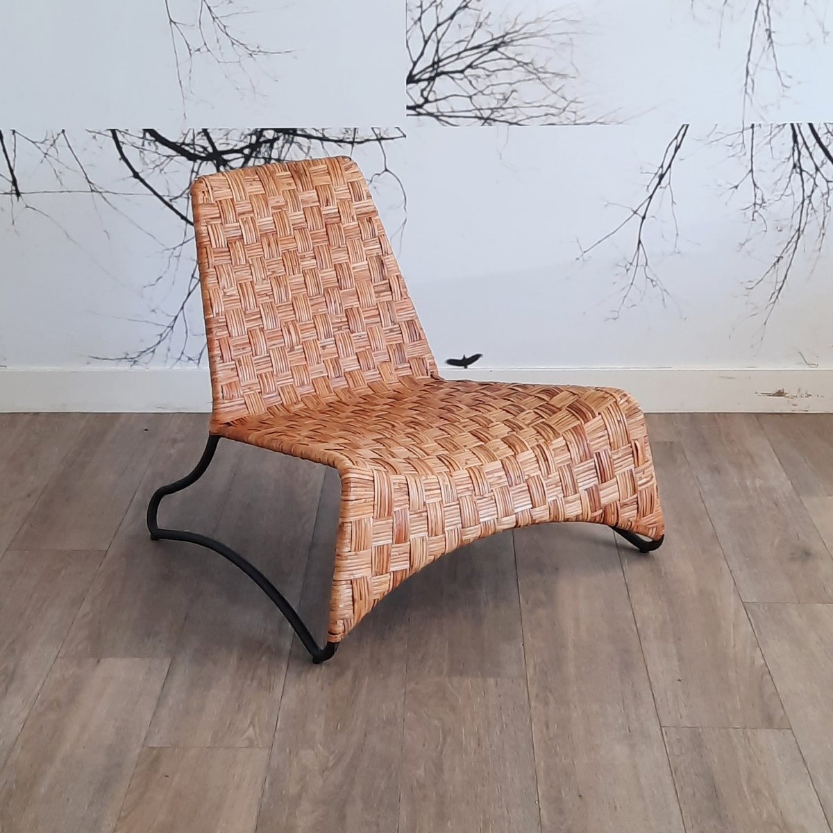 Rattan Måsö Lounge Chair by Maria Vinka for Ikea, 2000s for sale at Pamono