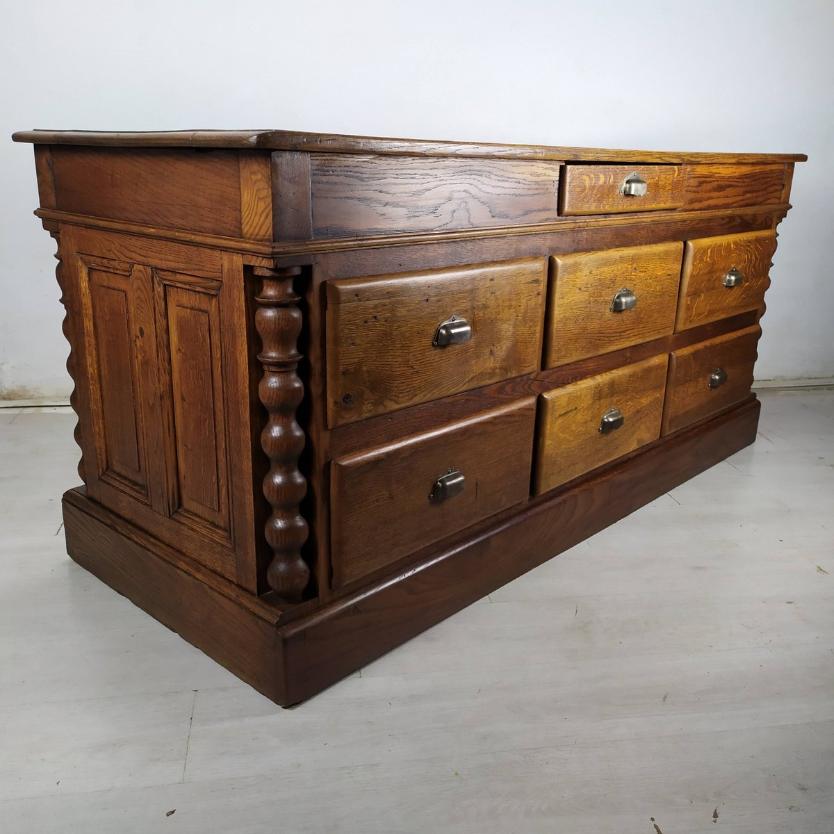 Trade Bench with Oak Drawers for sale at Pamono