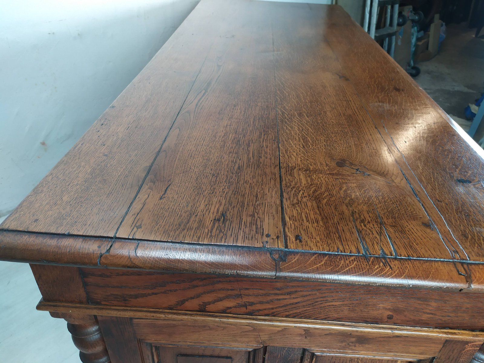 Trade Bench with Oak Drawers for sale at Pamono