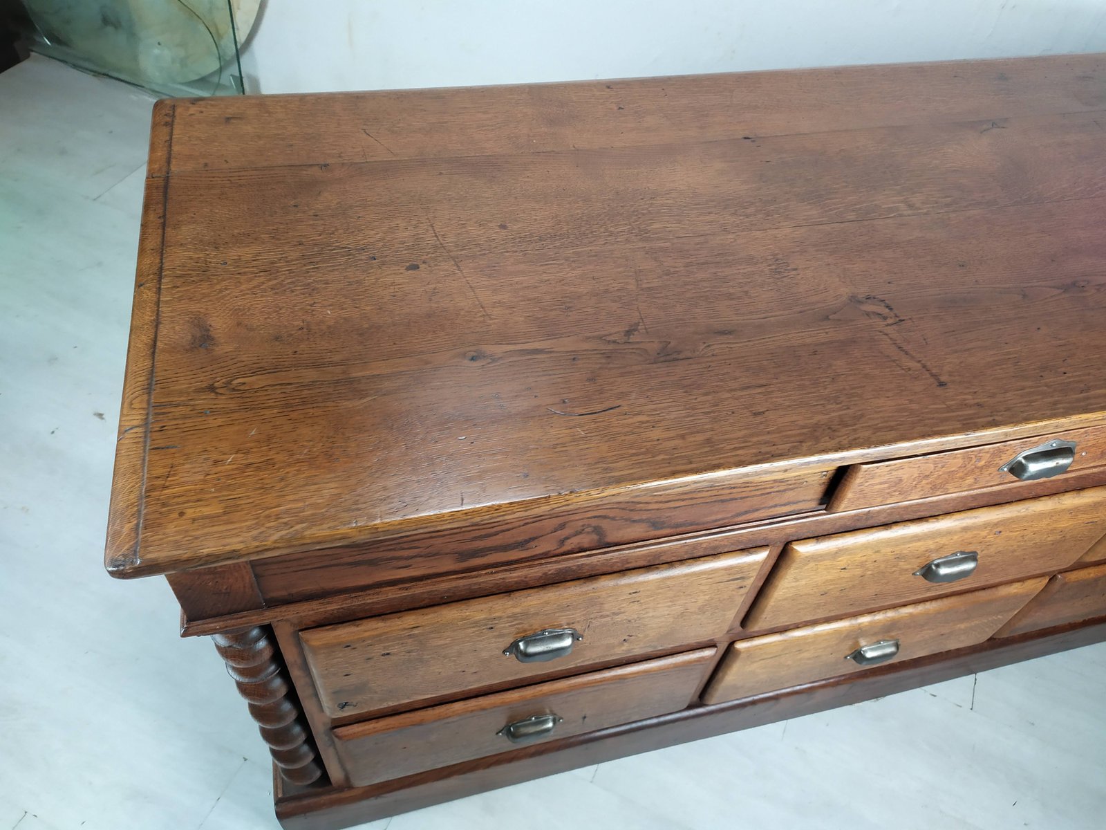 Trade Bench with Oak Drawers for sale at Pamono
