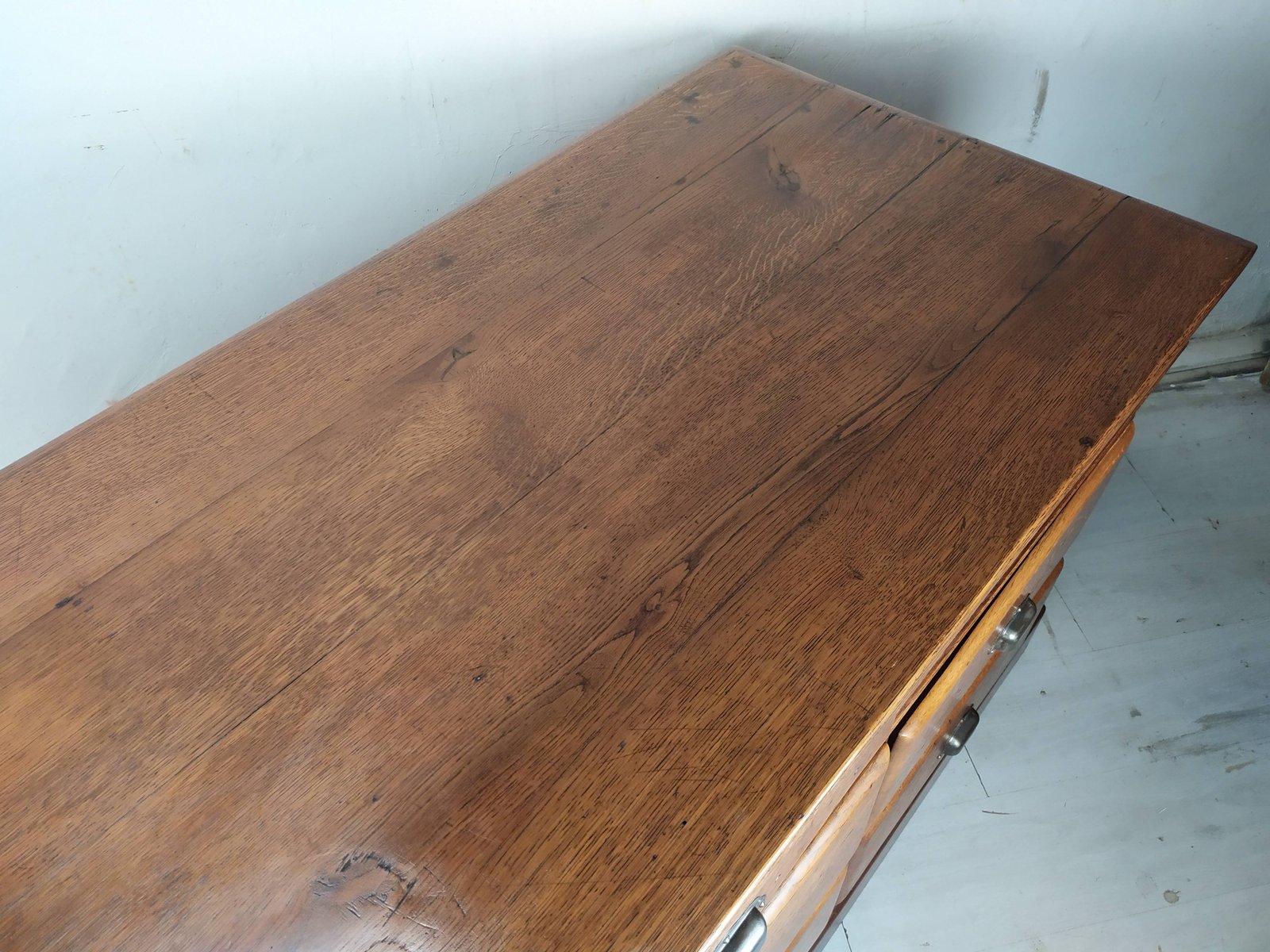 Trade Bench with Oak Drawers for sale at Pamono