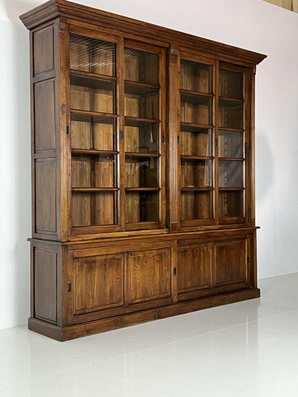 Vintage Oak Library Cabinet for sale at Pamono