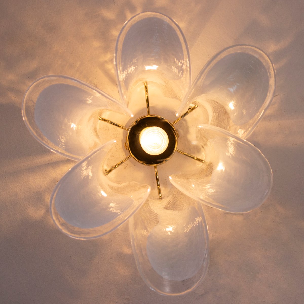 Small Ceiling Light in Murano Glass, Italy, 1990s for sale at Pamono