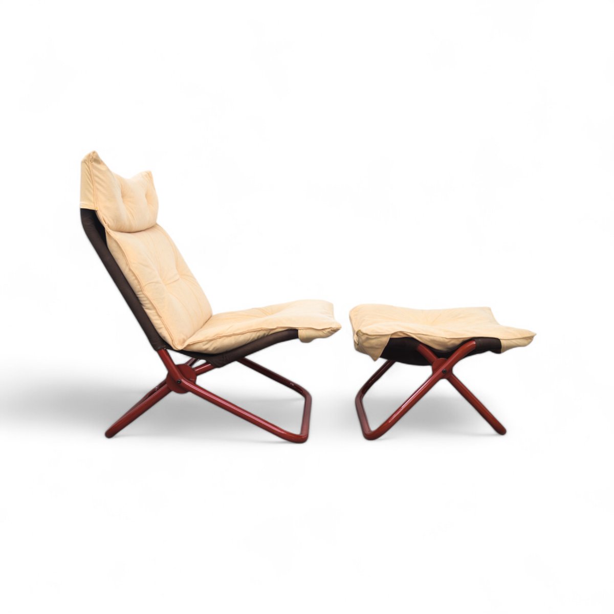 Open Folding Lounge Chair by Jan Dranger and Johan Huldt for Innovator ...
