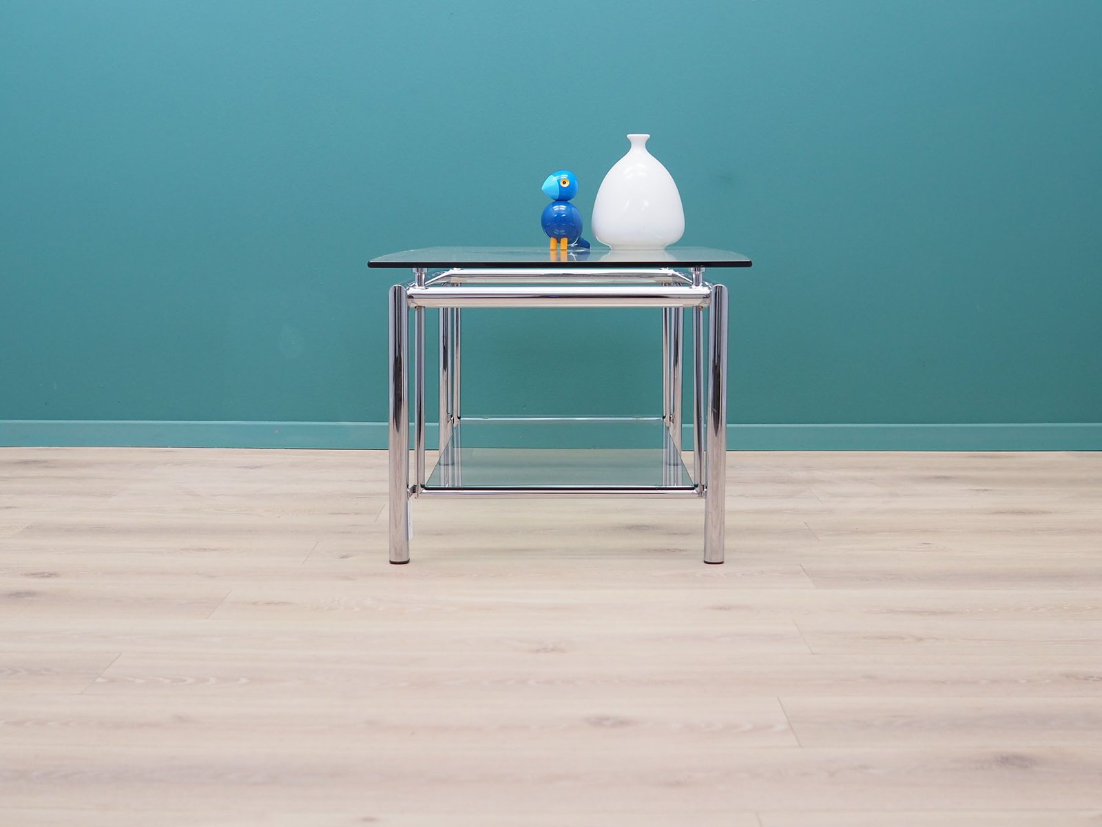 Danish Glass Coffee Table, 1970s for sale at Pamono
